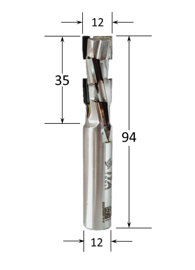 Diamond Tipped Compression Router Bit @ CNC Basix
