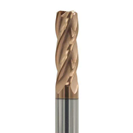 Bull Nose End Mill, 4 Flute Cutting Bit @ CNC Basix