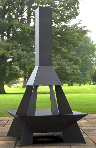 Pyramid Rocket Firepit @ CNC Basix