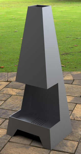 Pyramid Front Fireplace @ CNC Basix